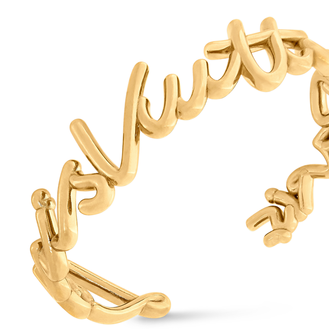 LV Script Bracelet - Luxury S00 Gold | LOUIS VUITTON